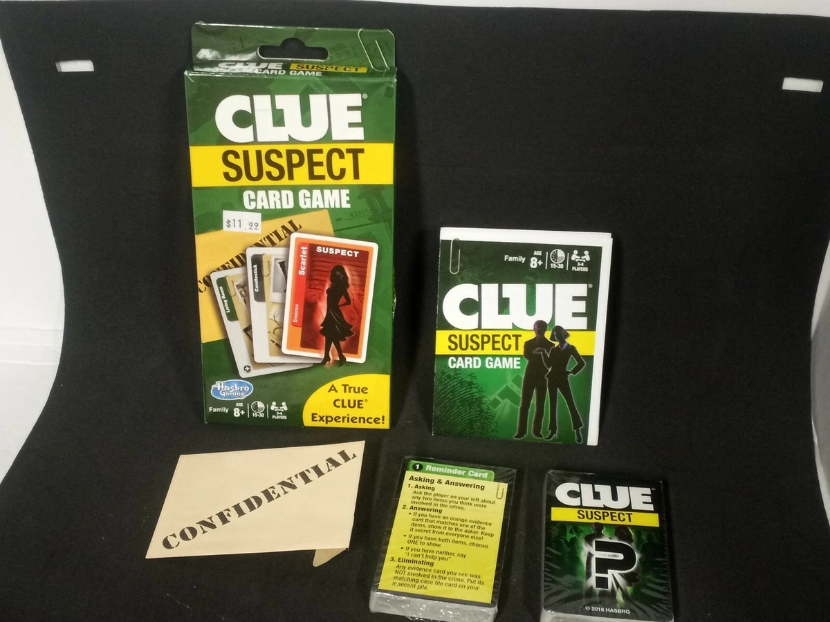 Clue Suspect Card Game