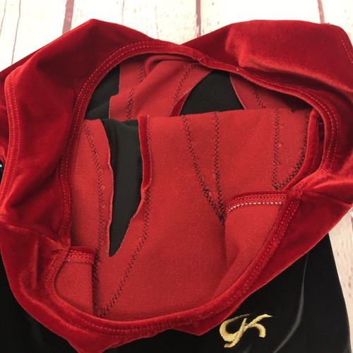 Girls Small One Piece GL Brand Gymnastics/Dance Outfit With Sequins Red ...