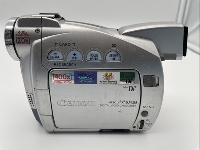 Canon ZR65 MC Mini DV Camcorder Untested, Unknown Functionality Parts ...