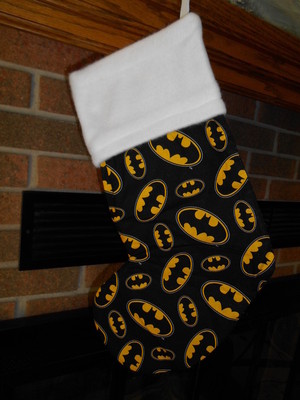BATMAN LOGO HANDMADE CHRISTMAS STOCKING | eBay