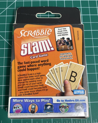 Scrabble SLAM CARD GAME Parker Brothers Hasbro | eBay