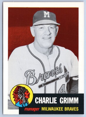 CHARLIE GRIMM 1991 TOPPS ARCHIVES '53 NO 321 NRMINT+ 57341 | eBay