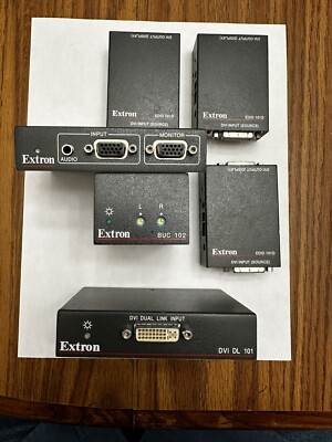 Extron Set (all 6!) W/ Extron P/2 DA2xi MT, EDID 101, BUC 102, DVI DL ...