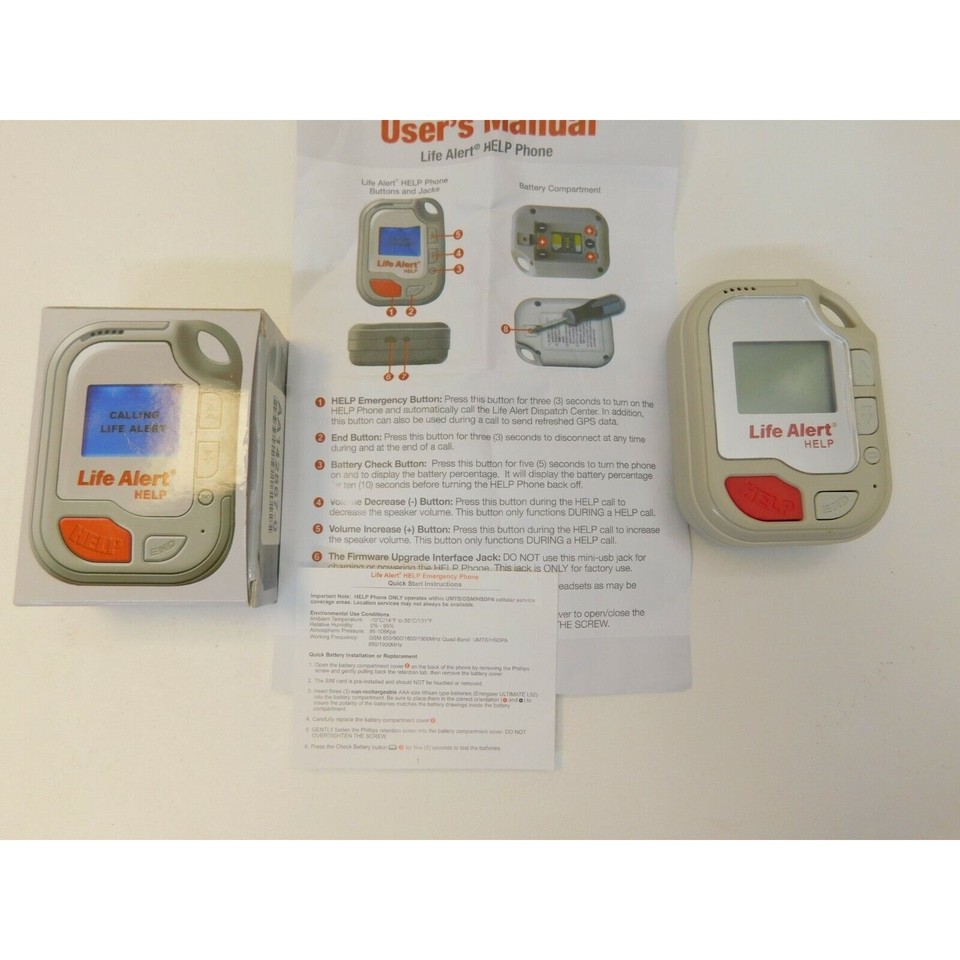 Life Alert Help Emergency Phone GSM UMTS/GSM/HSDPA Cellular | eBay