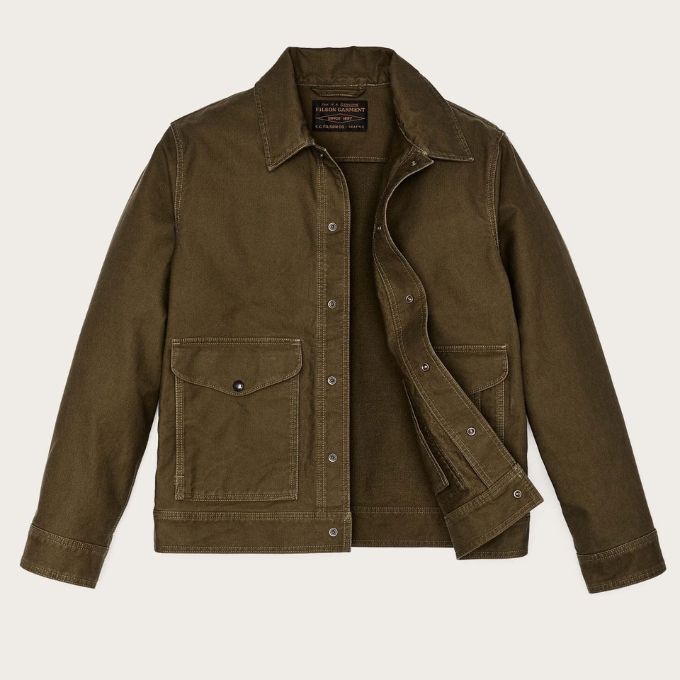Filson Jungle Cloth Work Jacket - XL - 20277934 Dark Olive Green Otter ...