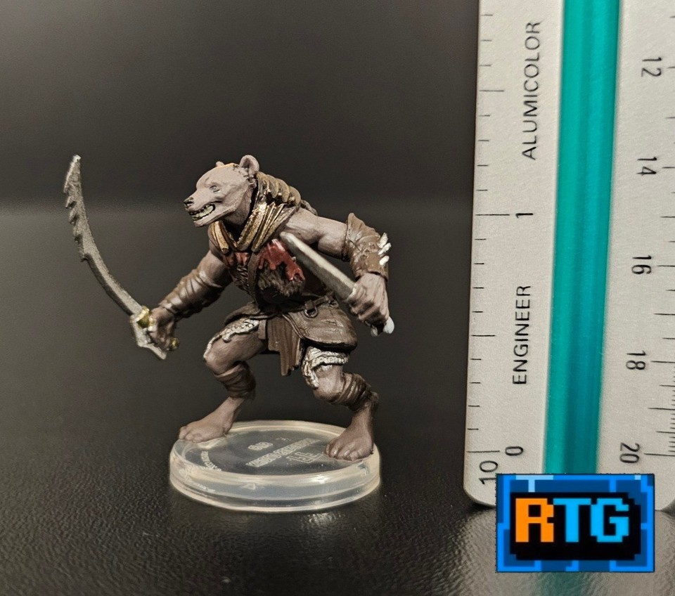 Pathfinder Miniature - Kholo Sergeant #6 - Gnoll Fighter - D&D ...