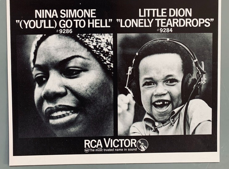 NINA SIMONE Go To Hell & LITTLE DION vintage 1967 ADVERT RCA RECORDS | eBay