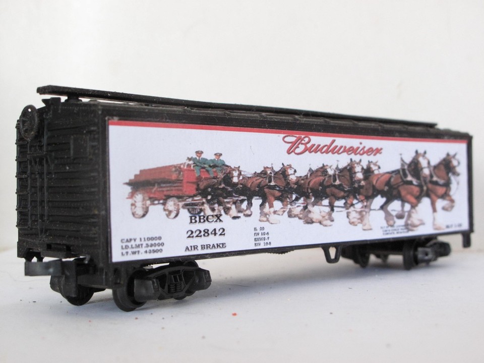 HO SCALE CUSTOM LETTERED BUDWEISER BEER CLYDEDALES REEFER. P 6 🍺🍺🍺🍺 | eBay