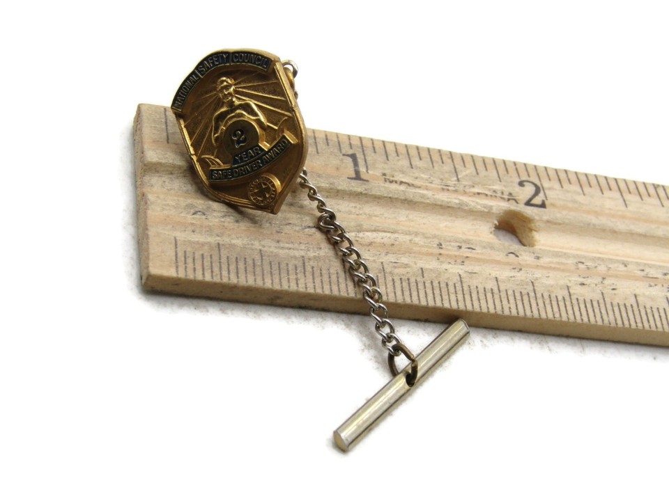 National Safety Council Pin 2 Year Safe Driver Award Gold Tone | eBay