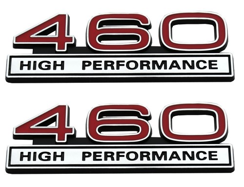 2pcs 460 7.5 Liter High Performance Engine Emblems Badge 3D Decal ...