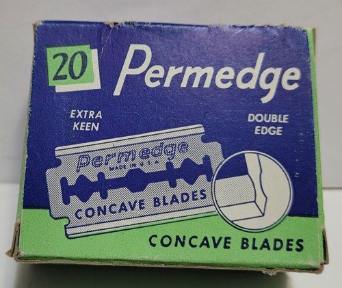 VINTAGE PERMEDGE CONCAVE RAZORS BOX OF 20 SAFETY RAZORS | eBay
