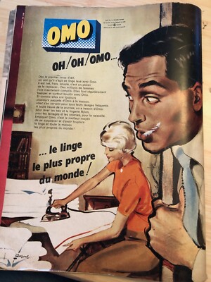 Publicité Vintage Advertising LESSIVE OMO (Février 1960) PUB COULEURS ...