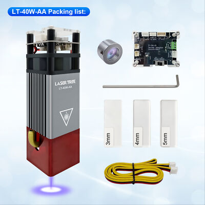 LASER TREE 5W 4W Laser Module Head 450nm TTL PWM for Laser Engraver ...