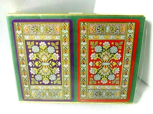Floral Geometric NEW SEALED Playing Cards Double Deck in Box Bankers ...