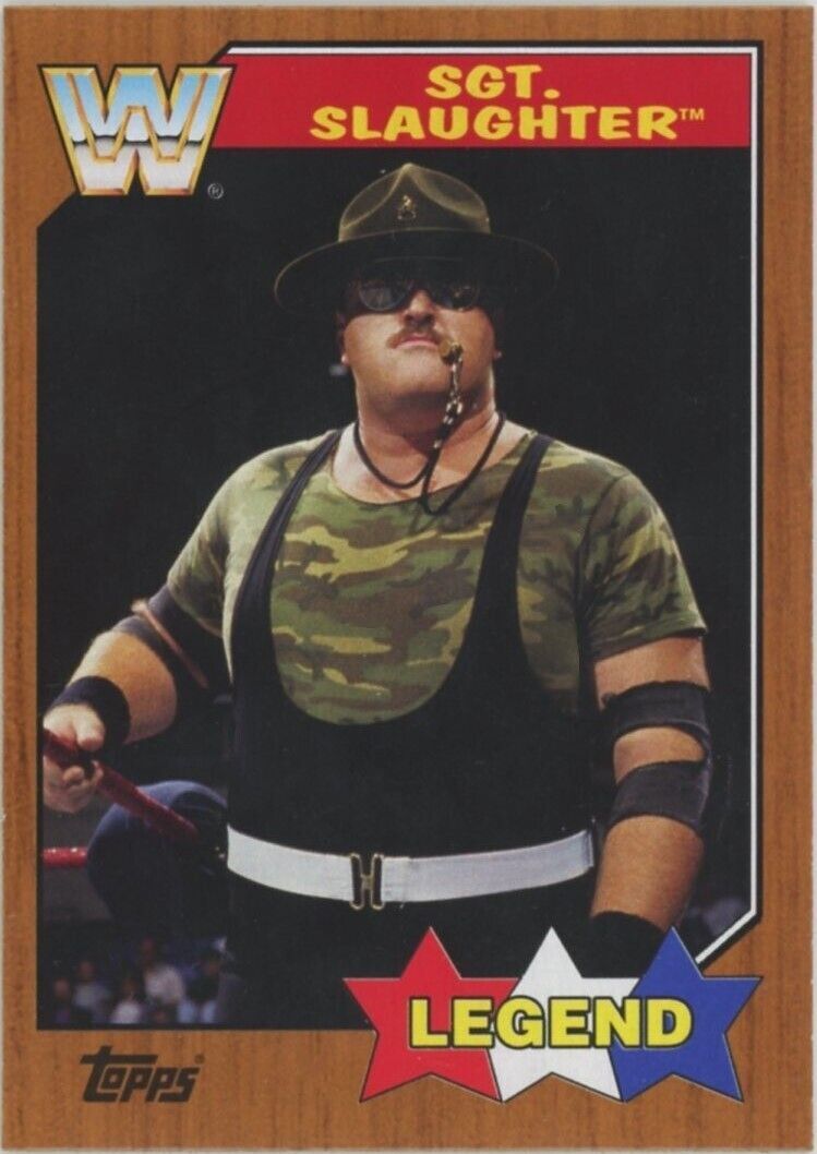 2017 Topps WWE Heritage Sergeant Slaughter Bronze Parallel #93 | eBay