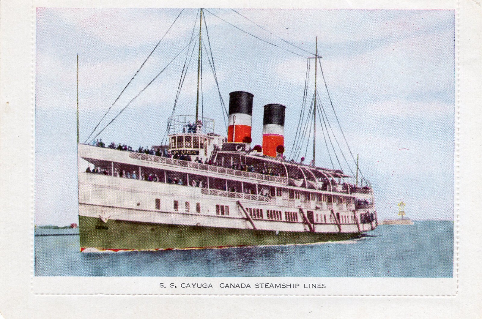 S.S. Cayuga, Canada Steamship Lines -Toronto to Niagara Falls - Vintage ...