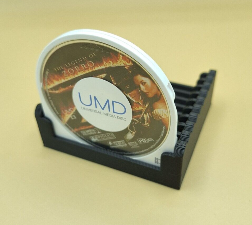 PSP UMD Storage Tray in 10, 20, 50, or 100 Slots, 3D Printed, Cloud ...