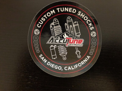 ACCUTUNE Shocks Suspension 3" Racing Sticker Offroad UTV Overland ...
