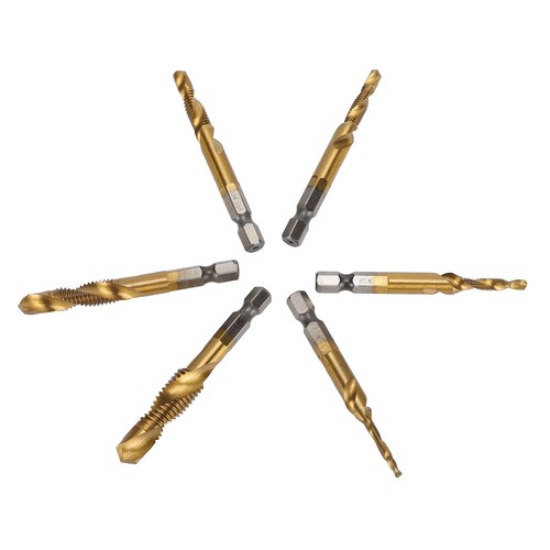 Drilling Taps Drill Tap 6Pcs For Tapping For Chamfering 7456139253986 ...