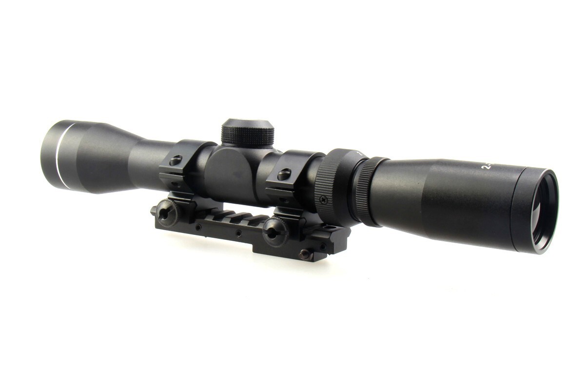 Mosin Nagant 2-7x32 Long Eye Relief Scope + M44 M91 30 Scout Mount ...