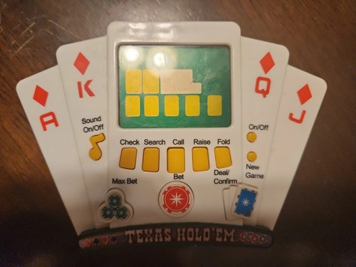TEXAS HOLD 'EM POKER SHOWDOWN Electronic Handheld Game Travel Pocket ...