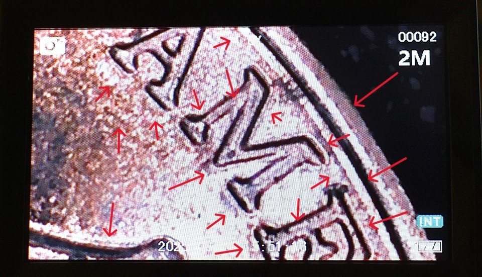 2024 P Lincoln Penny Die Break Error with Double Die Obverse and ...