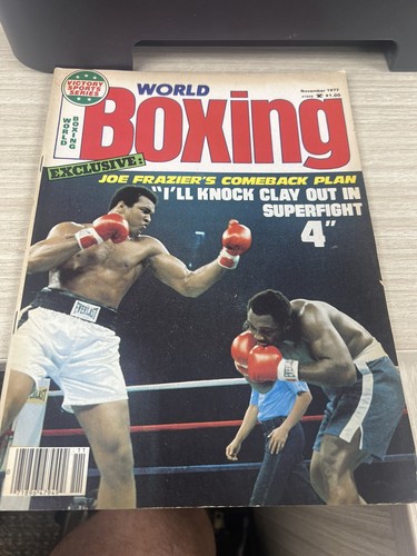 MUHAMMAD ALI - FRAZIER WORLD BOXING NOVEMBER 1977 MAGAZINE | eBay