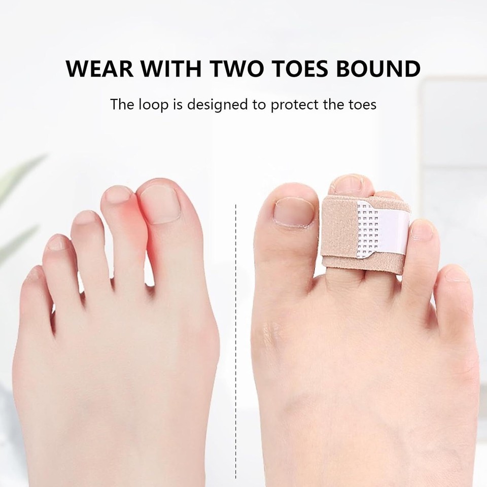 8× Hammer Toe Splints Broken Toe Wraps Hammer Toe Straightener Toe ...