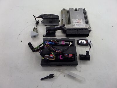 Audi S6 Key Set ECU BCM Steering Column Modules Ignition Lock Cylinder ...