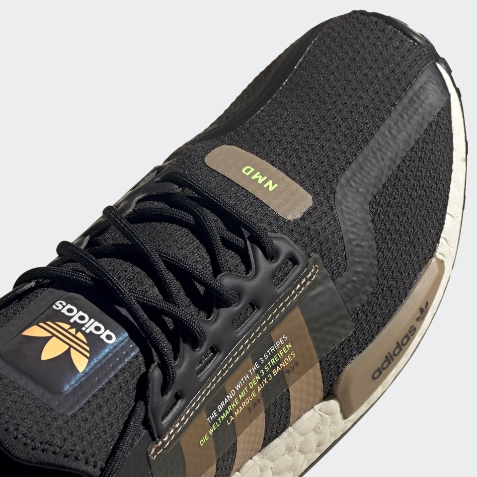 Adidas NMD R1 V2 Core Black Core Black Cardboard Sneakers Shoes ...