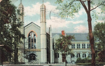 Postcard Gore Hall Harvard College Cambridge Massachusetts NH1 | eBay