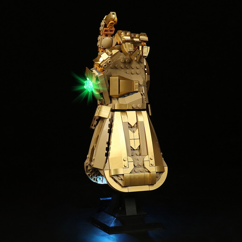 LocoLee LED Light Kit for Lego 76191 Marvel Infinity Gauntlet Decor ...