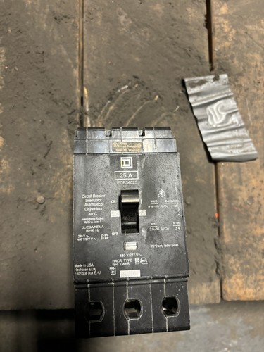 Square D 25 amp breaker EDB34025 USED | eBay