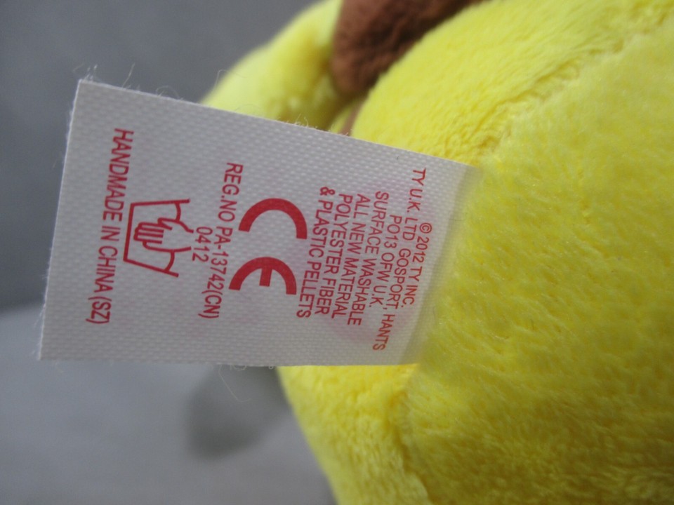 Pokemon PIKACHU 6" Plush Original TY Beanies 2012 w/ Tag Beanie Baby | eBay