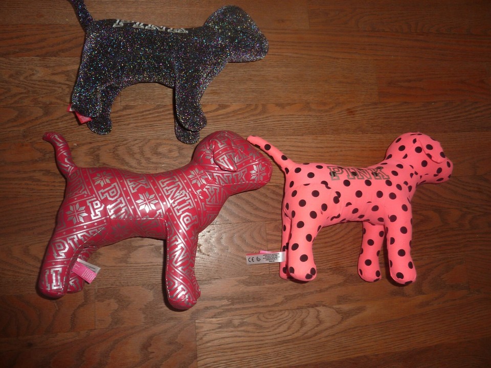 VICTORIAS SECRET PINK LARGE RARE LIMITED ED DISPLAY DOGS 13" CHOICE | eBay