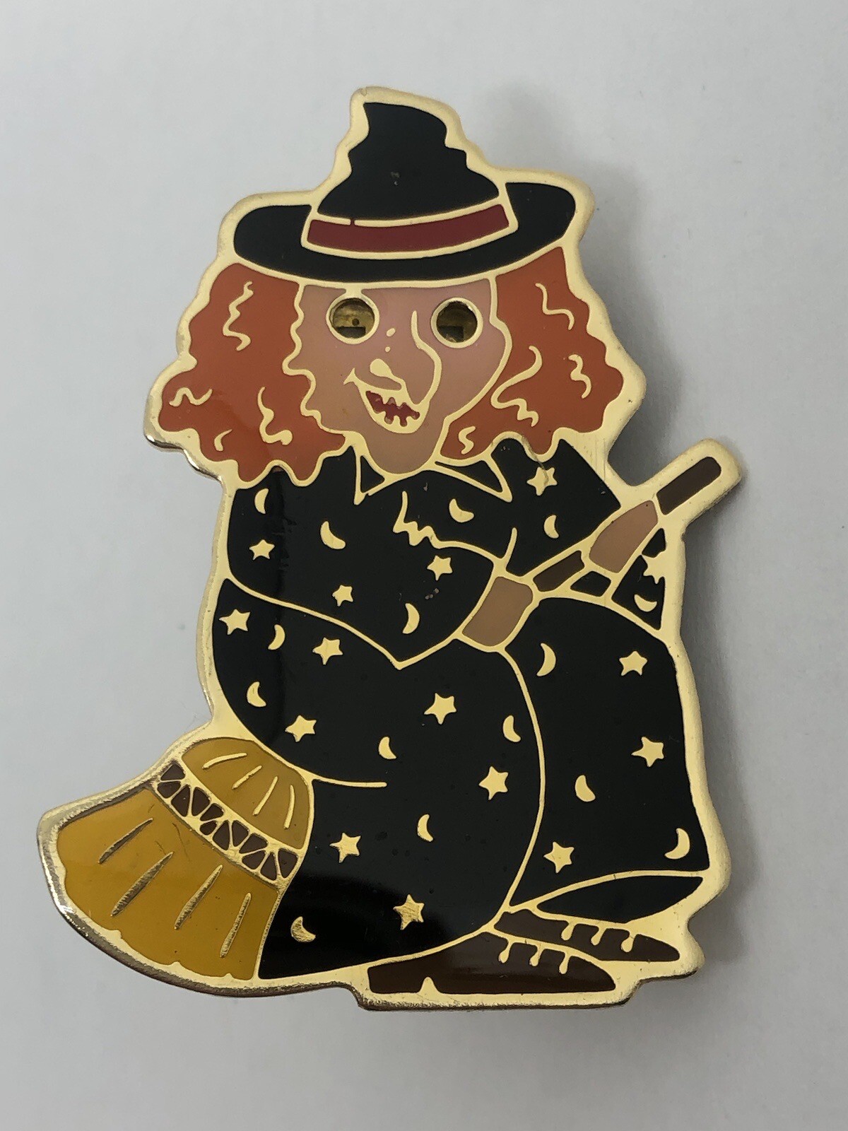 Vintage Halloween Witch Pin by London Bulk Supplies R… - Gem