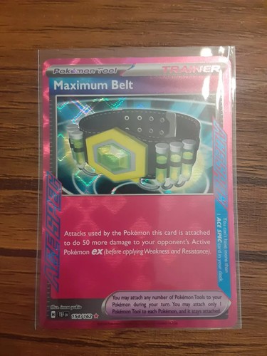 Pokémon TCG Maximum Belt Scarlet & Violet-Temporal Forces 154/162 Holo ...