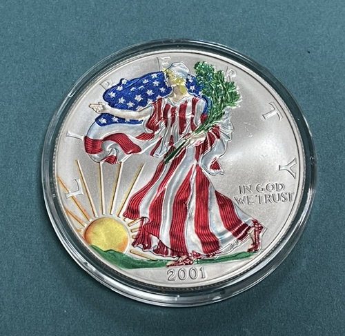 2001 Colorized American Silver Eagle Coin | eBay