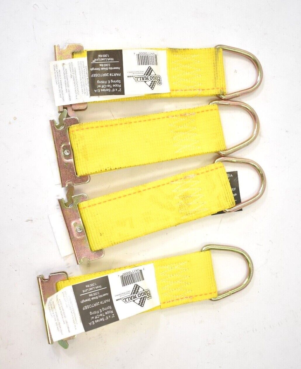 Lot Of 4 DC Cargo Mall Yellow Rope Tie off Cargo Tie-Down Attachment 2 ...