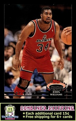 1992-93 Stadium Club #82 John Williams Washington Bullets | eBay
