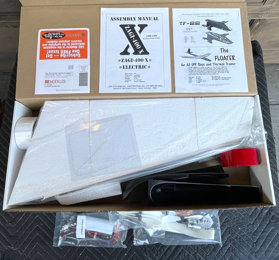 ZAGI-400 X 48" Flying Wing Acrobatic R/C Airplane Kit | eBay