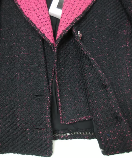 CHANEL 22K flower CC button bicolor tweed jacket Size: 34 NEW | eBay