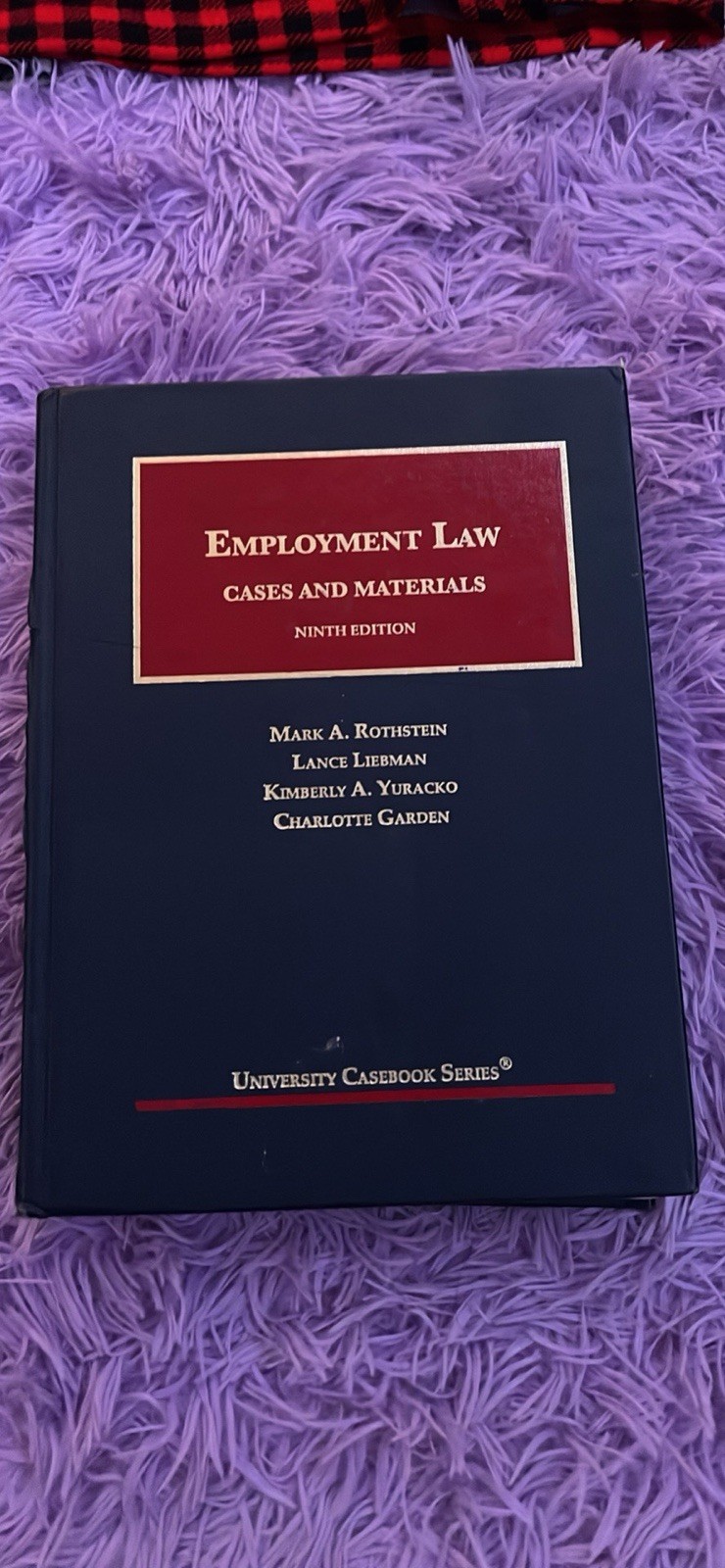 Employment Law Ninth Edition- Law School Textbook | eBay