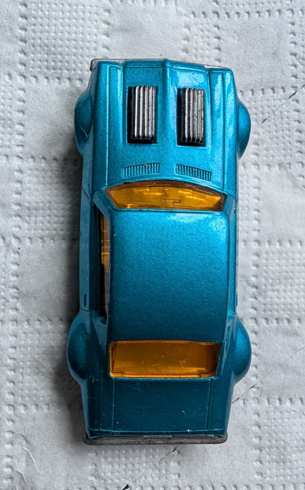 Matchbox No.4 Pontiac Firebird Turquoise Toy Car Collectible Vintage ...