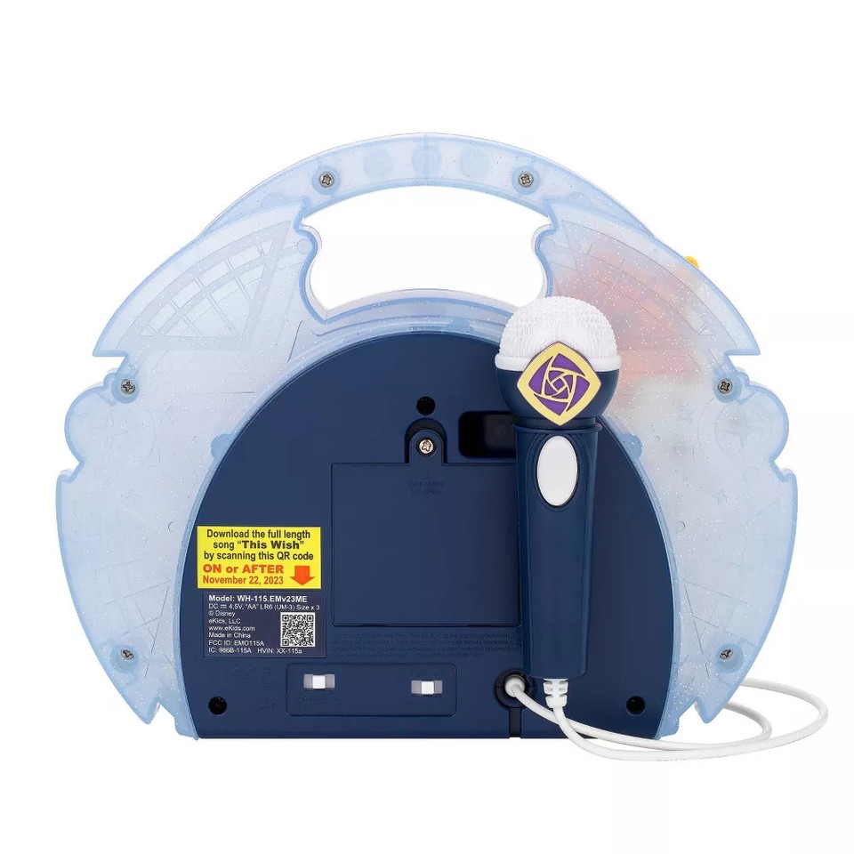 Wish Sing Along Portable Stereo Music Boombox Bluetooth Light Show Kid ...