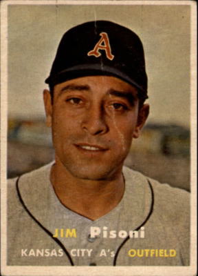 1957 Topps #402 Jim Pisoni RC - VG | eBay
