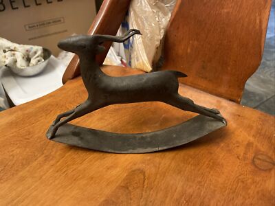 Metal Rocking Antelopes Home Decor Or Christmas Decoration | eBay