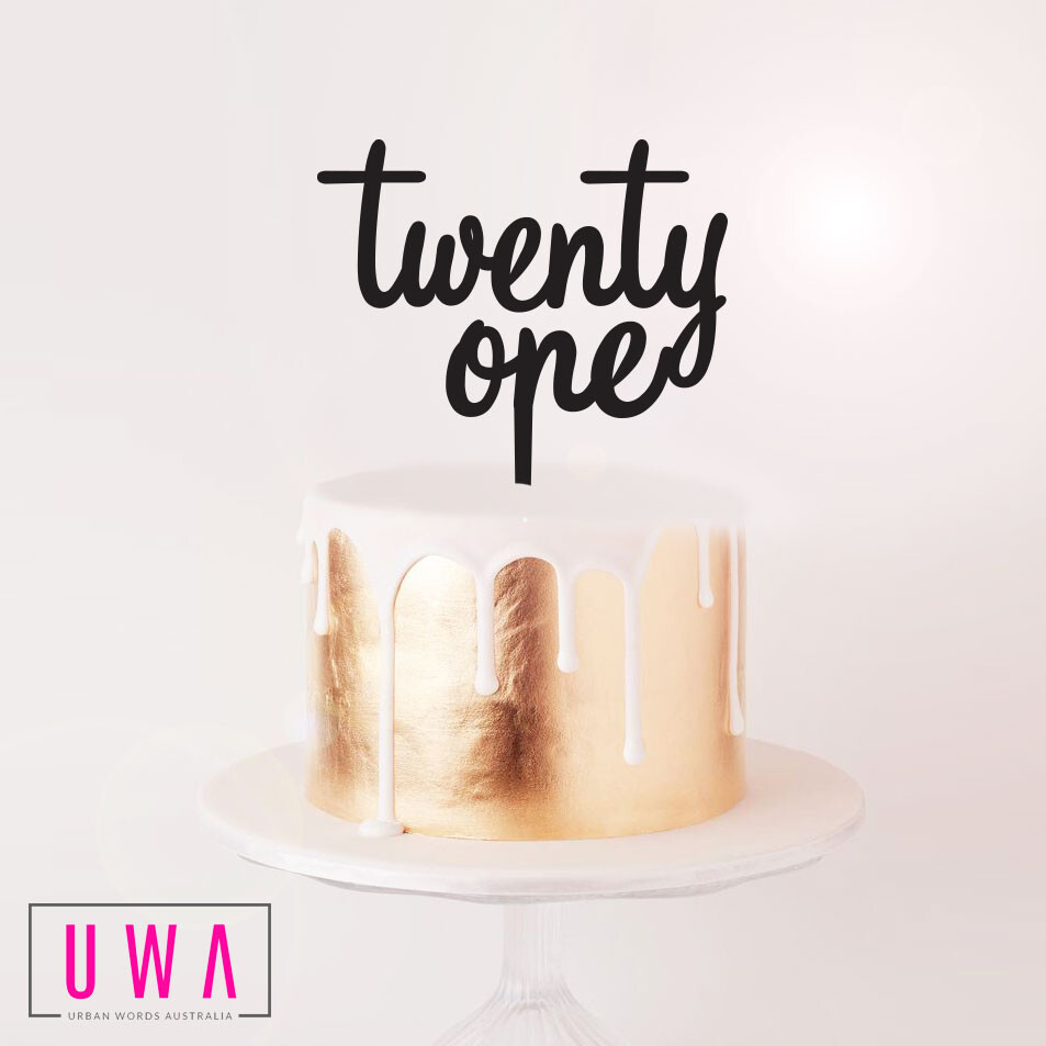twenty one - Cake Topper | eBay