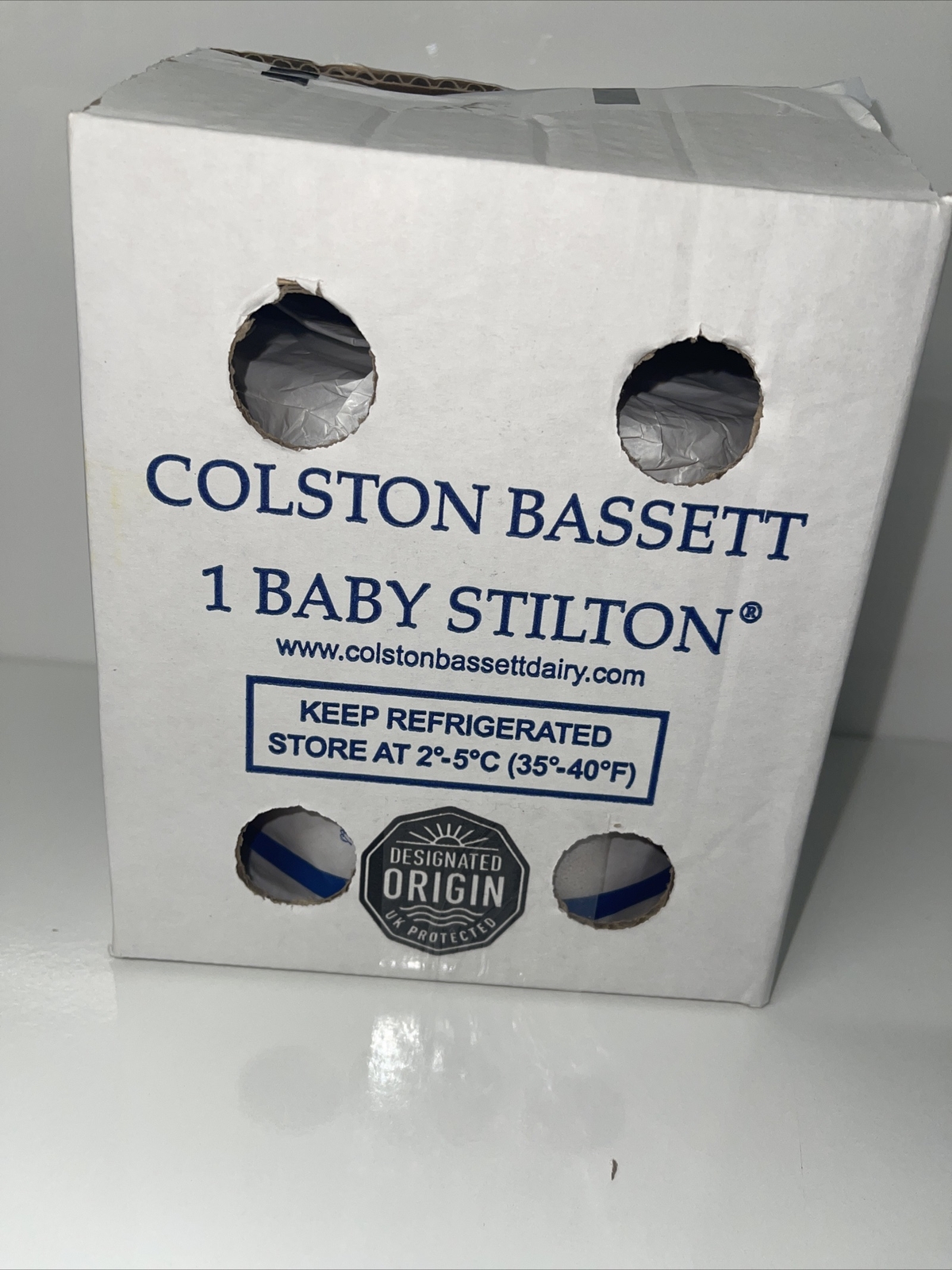 Colstin Bassett baby whole blue Stilton Cheese 2.2kg, Christmas Gift ...