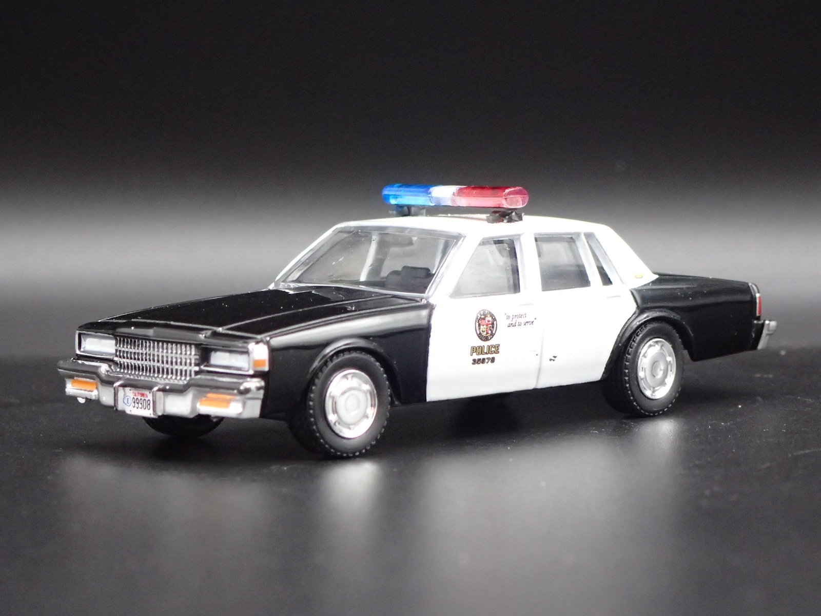 1987 87 CHEVY CHEVROLET CAPRICE LAPD, CA 1/64 SCALE DIORAMA DIECAST ...